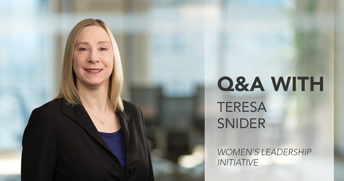 Q&A with Teresa Snider