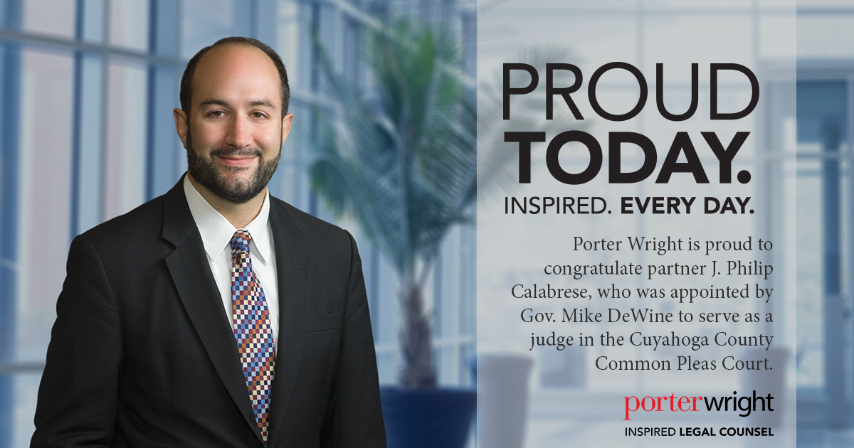 Calabrese appointed to Cuyahoga County Common Pleas Court