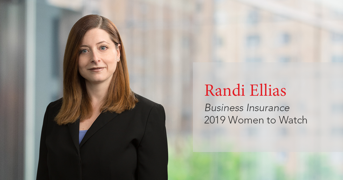 Randi Ellias named Business Insurance 2019 Woman to Watch