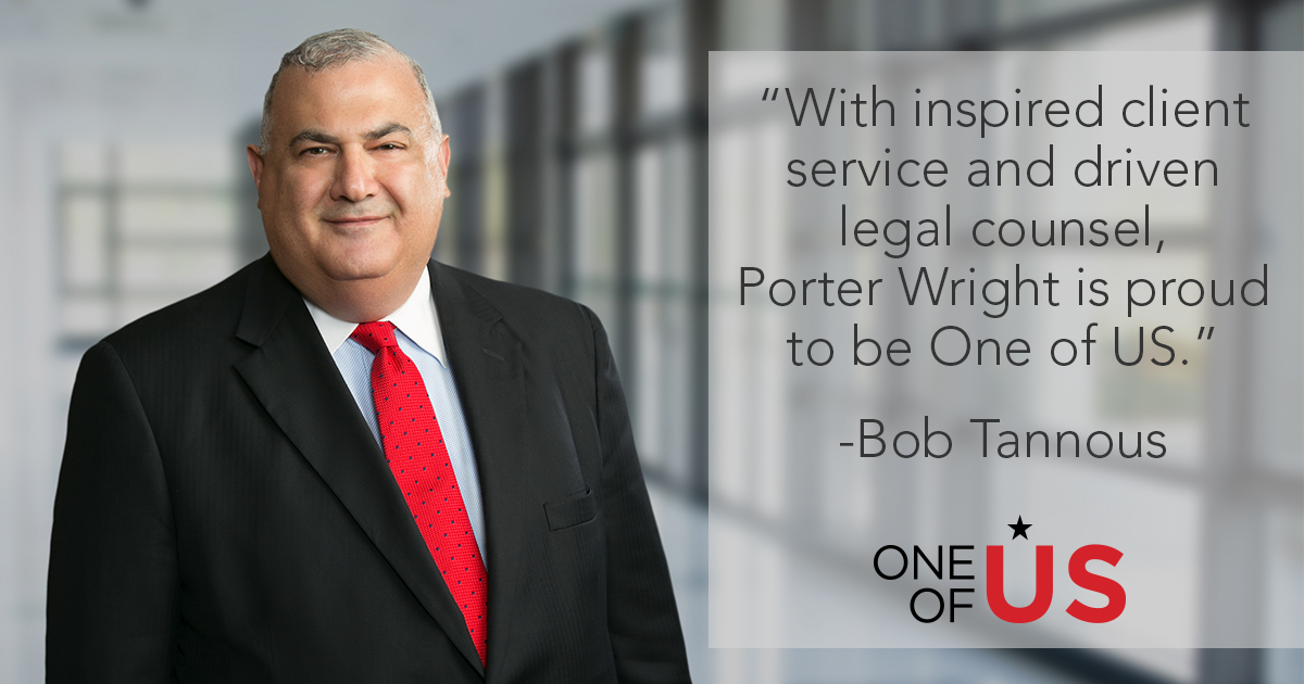 Porter Wright joins “One of US” campaign