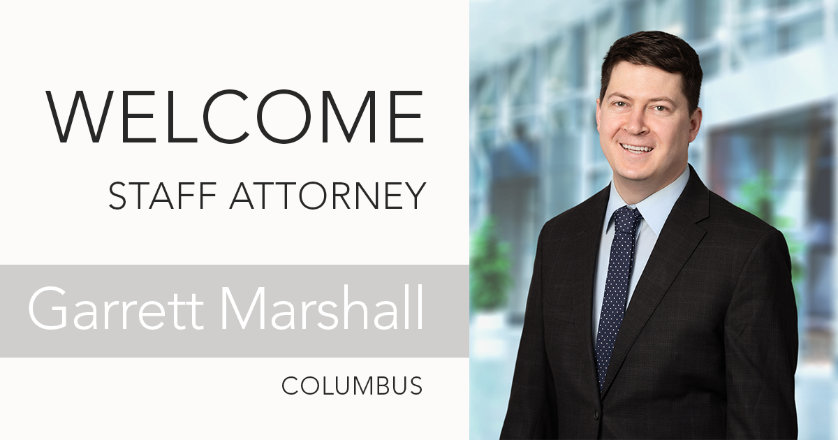 Columbus office welcomes Garrett Marshall