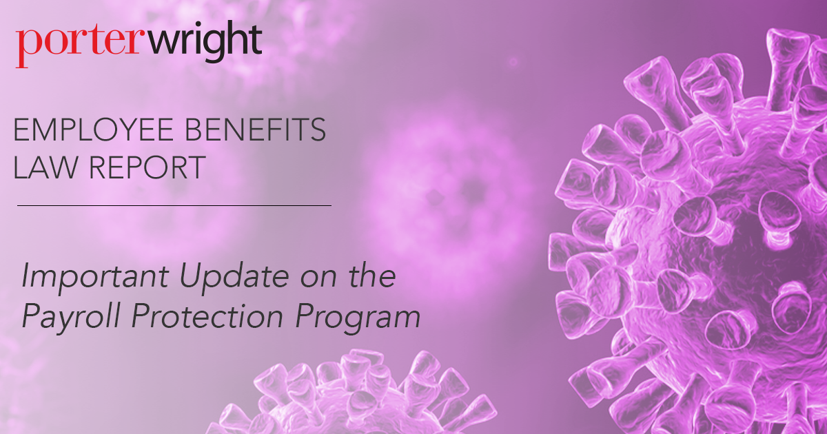 Important update on the Payroll Protection Program