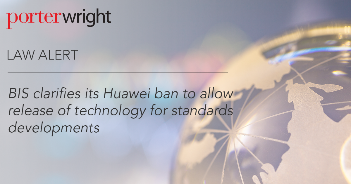 BIS clarifies its Huawei ban to allow release of technology for ...