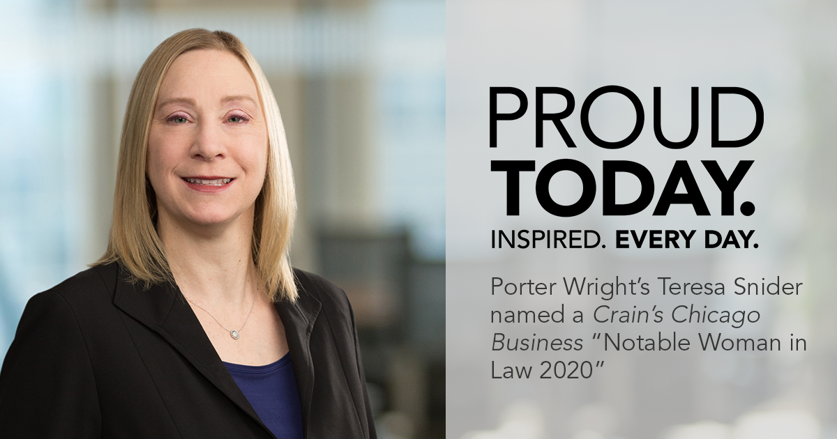 Porter Wright attorney Teresa Snider named a Notable Woman in Law 2020
