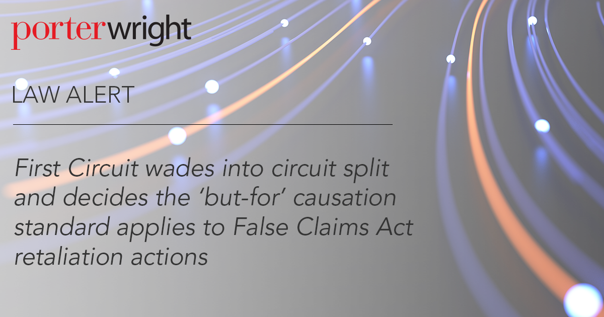 First Circuit wades into circuit split and decides the ‘but-for ...