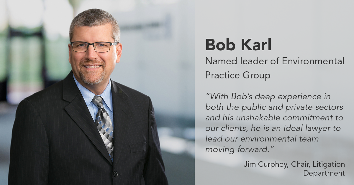 Karl named leader of Environmental Practice Group