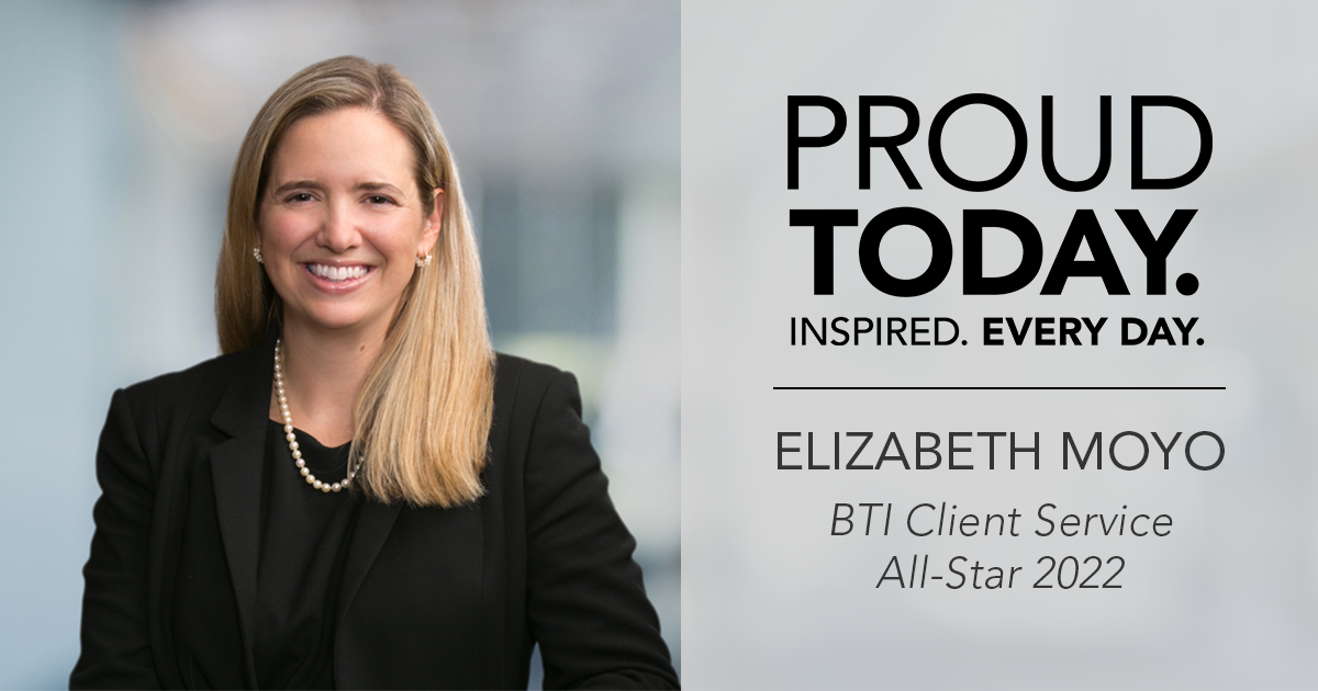 Elizabeth Moyo honored as BTI Client Service All-star