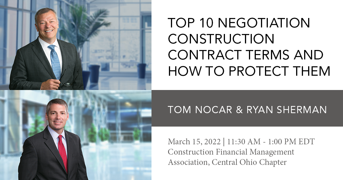 Top 10 Negotiation Construction Contract Terms and How to Protect Them