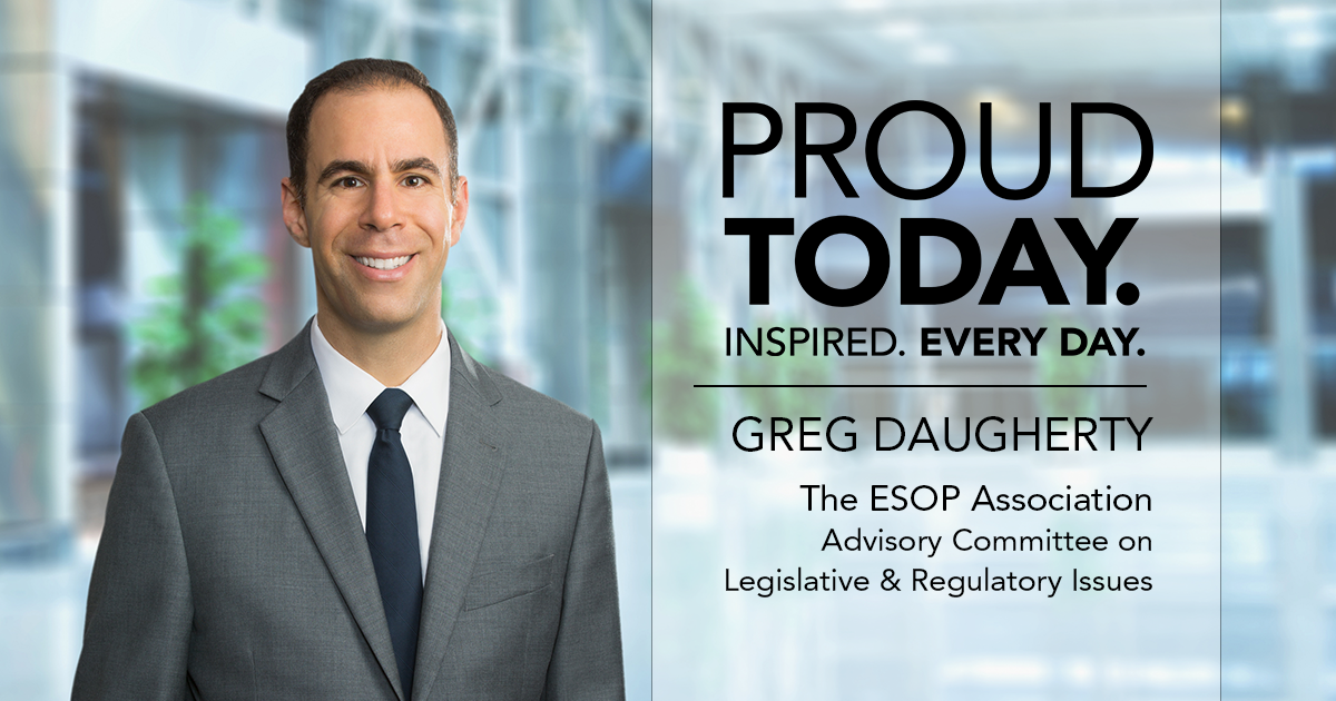 Greg Daugherty accepted to ESOP Association Advisory Committee