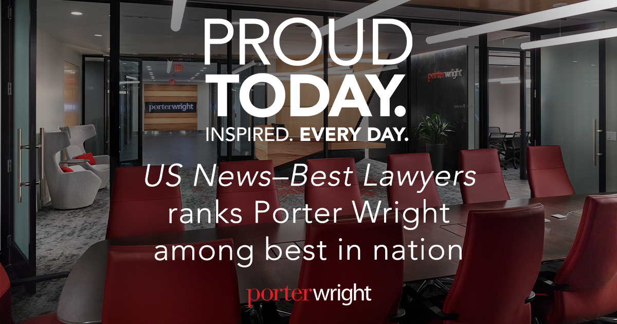 US News–Best Lawyers ranks Porter Wright among best in nation