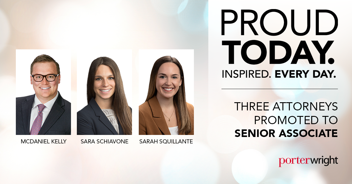 New senior associates announced at Porter Wright