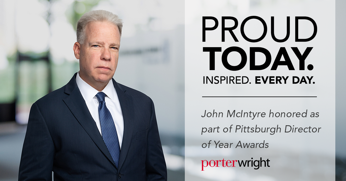 John McIntyre honored as part of Pittsburgh Director of Year Awards