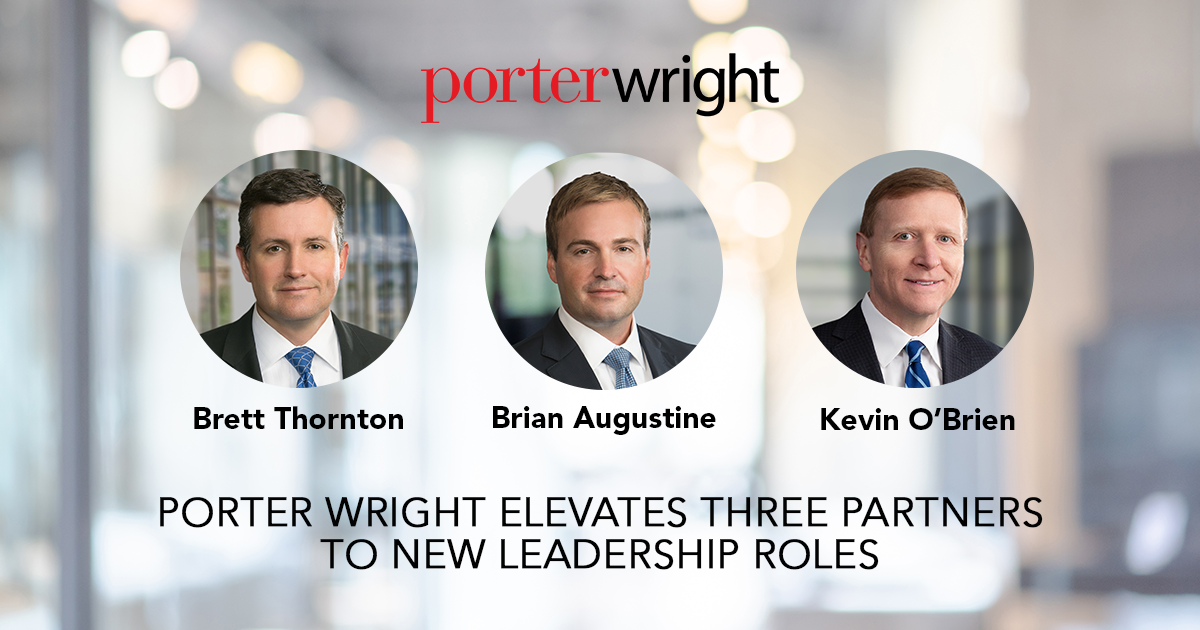 Porter Wright elevates three partners to new leadership roles