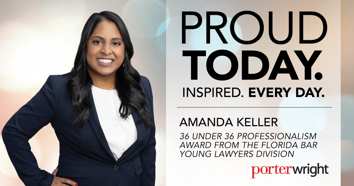 Amanda Keller receives 36 Under 36 Professionalism Award from The ...