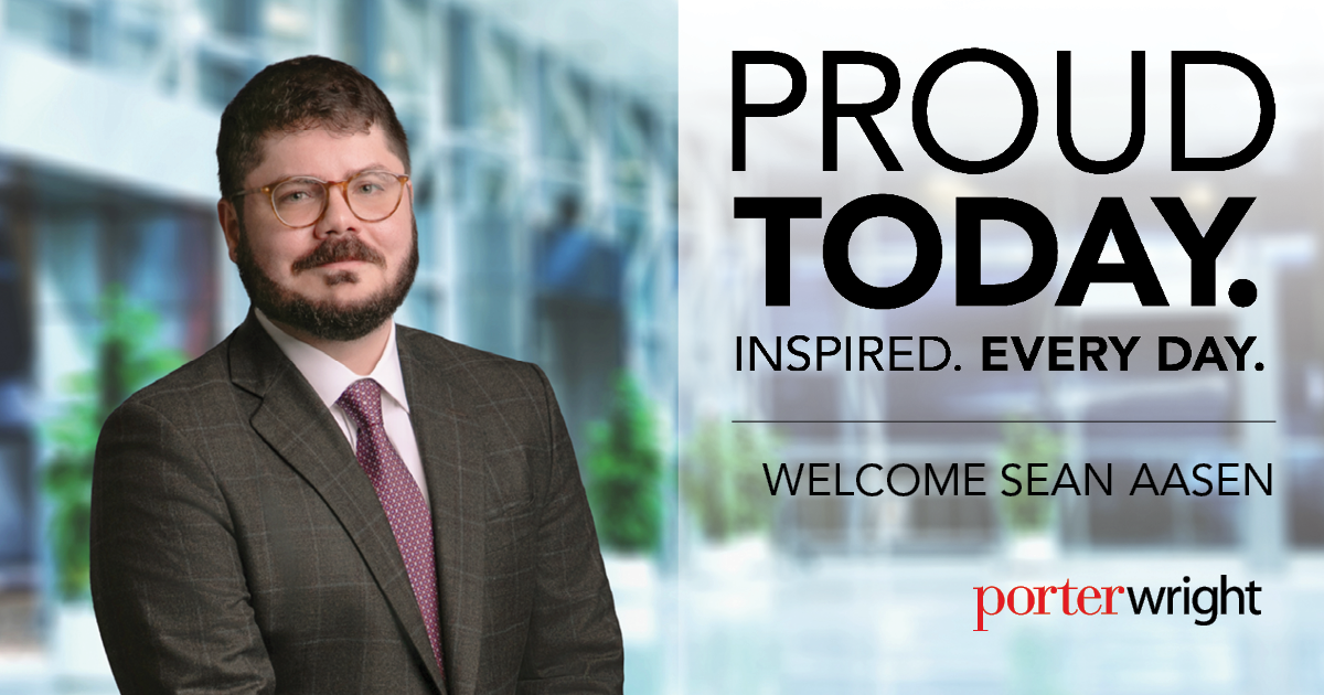 Sean Aasen joins Porter Wright’s growing Washington D.C. team