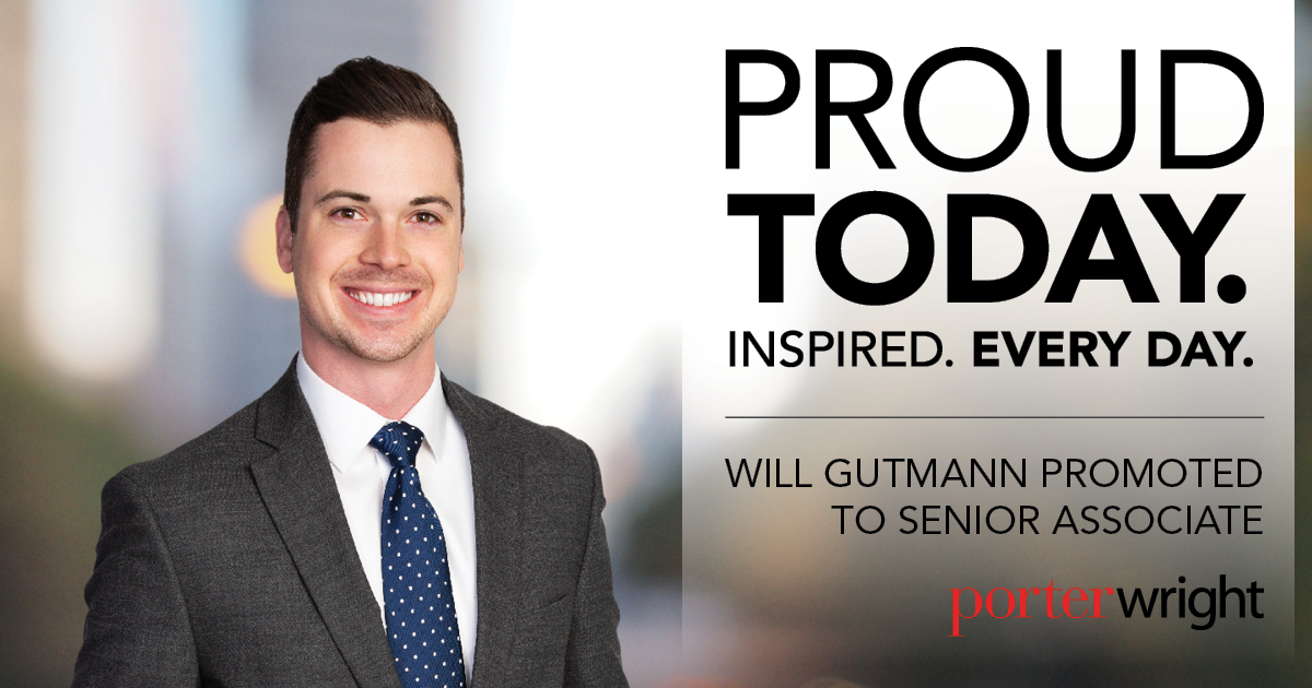 Attorney Will Gutmann promoted to senior associate