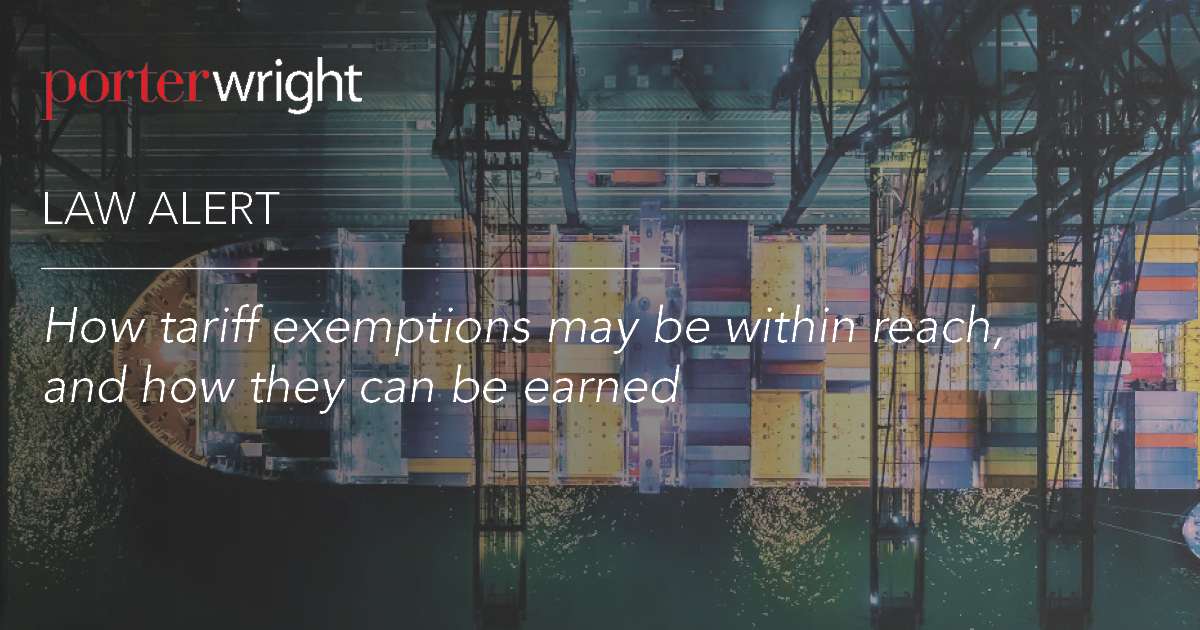 How tariff exemptions may be within reach, and how they can be earned