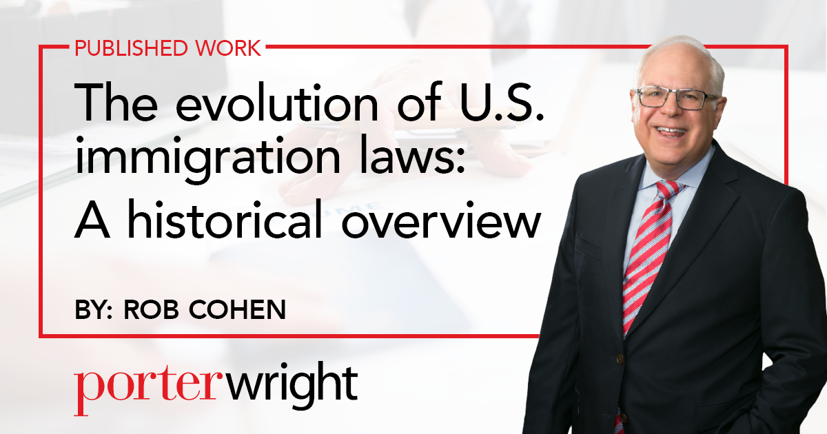 The evolution of U.S. immigration laws: A historical overview